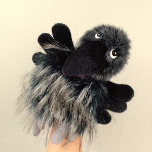 Funny Crow Hand Puppet for Children. Glove Puppet Bird. Plush | Etsy