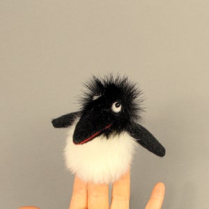 Magpie Finger Puppet. Little Toy Bird Magpie. Puppet Magpie for Finger ...