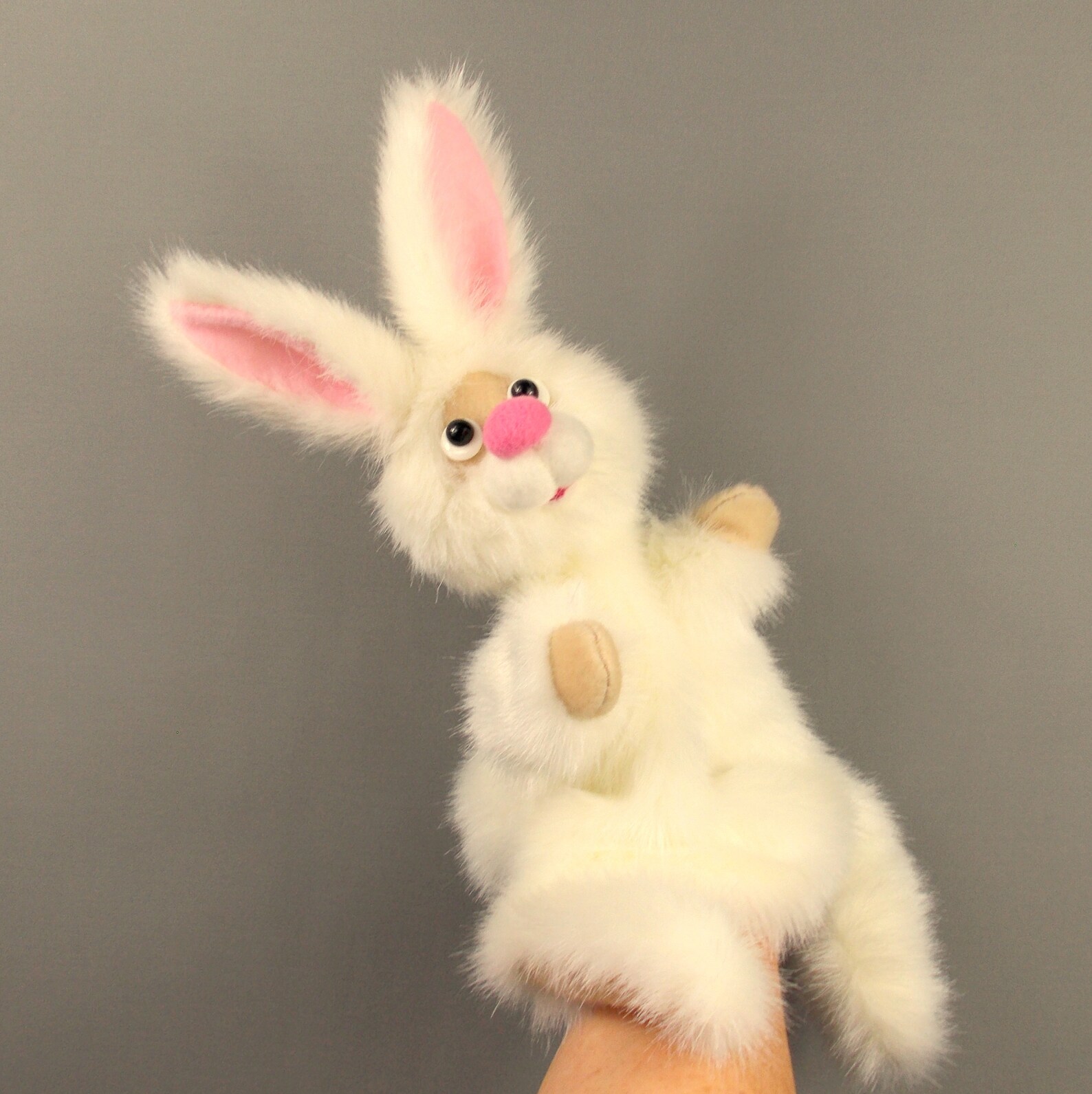 White Hare Hand Puppet for Home Children's Theater. - Etsy