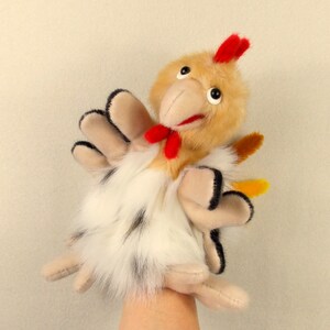 Hand Puppet Chicken for Children's Home Puppet Theater. - Etsy