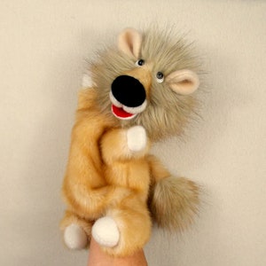 Hand Puppet Lion for Home Puppet Theater. Marionette Lion. Glove Toy ...