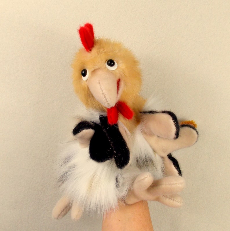 Hand Puppet Chicken for Children's Home Puppet Theater. - Etsy
