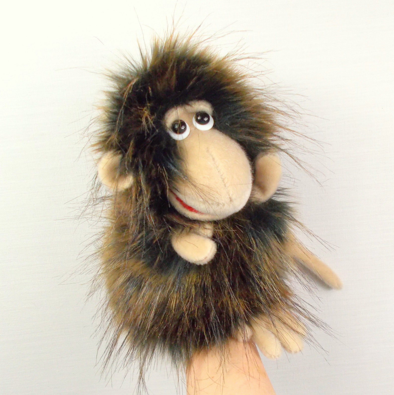Marmoset puppet for hand puppet theater. Plush monkey glove | Etsy