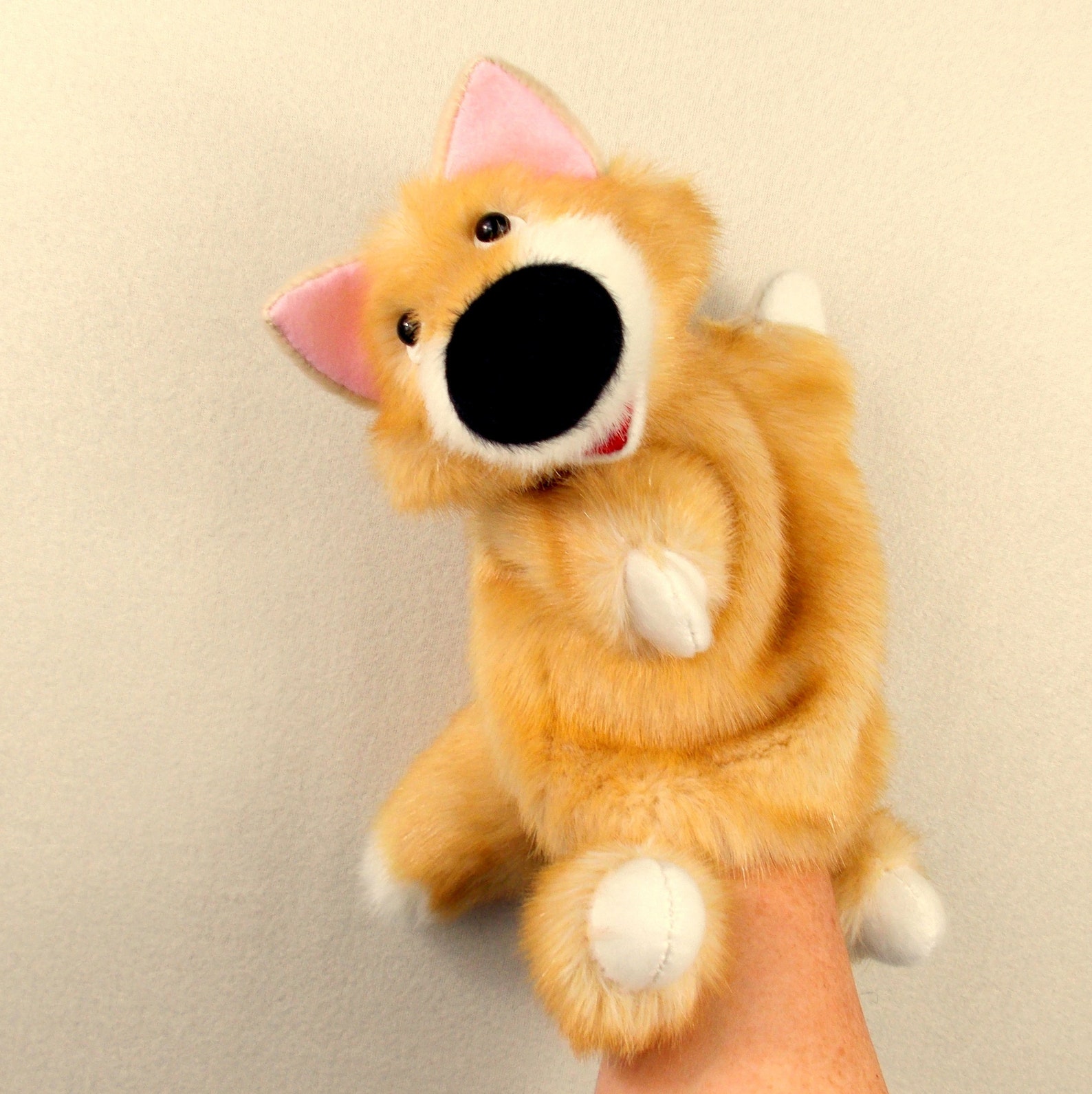 Fox Hand Puppet of Faux Fur. Marionette for Children's - Etsy