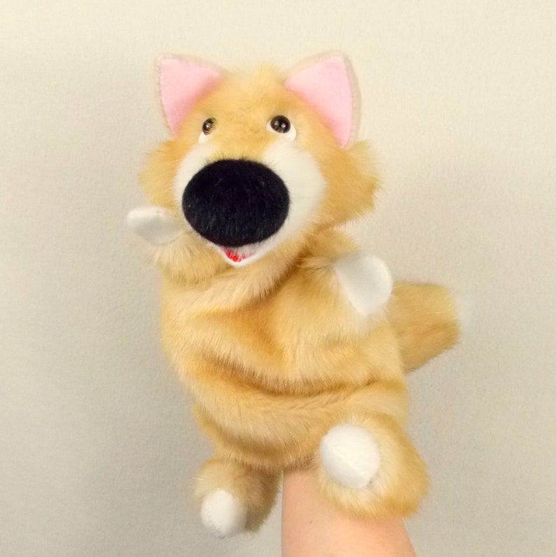 Fox Hand Puppet of Faux Fur. Marionette for Children's | Etsy
