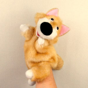 Fox Hand Puppet of Faux Fur. Marionette for Children's Home Theater ...