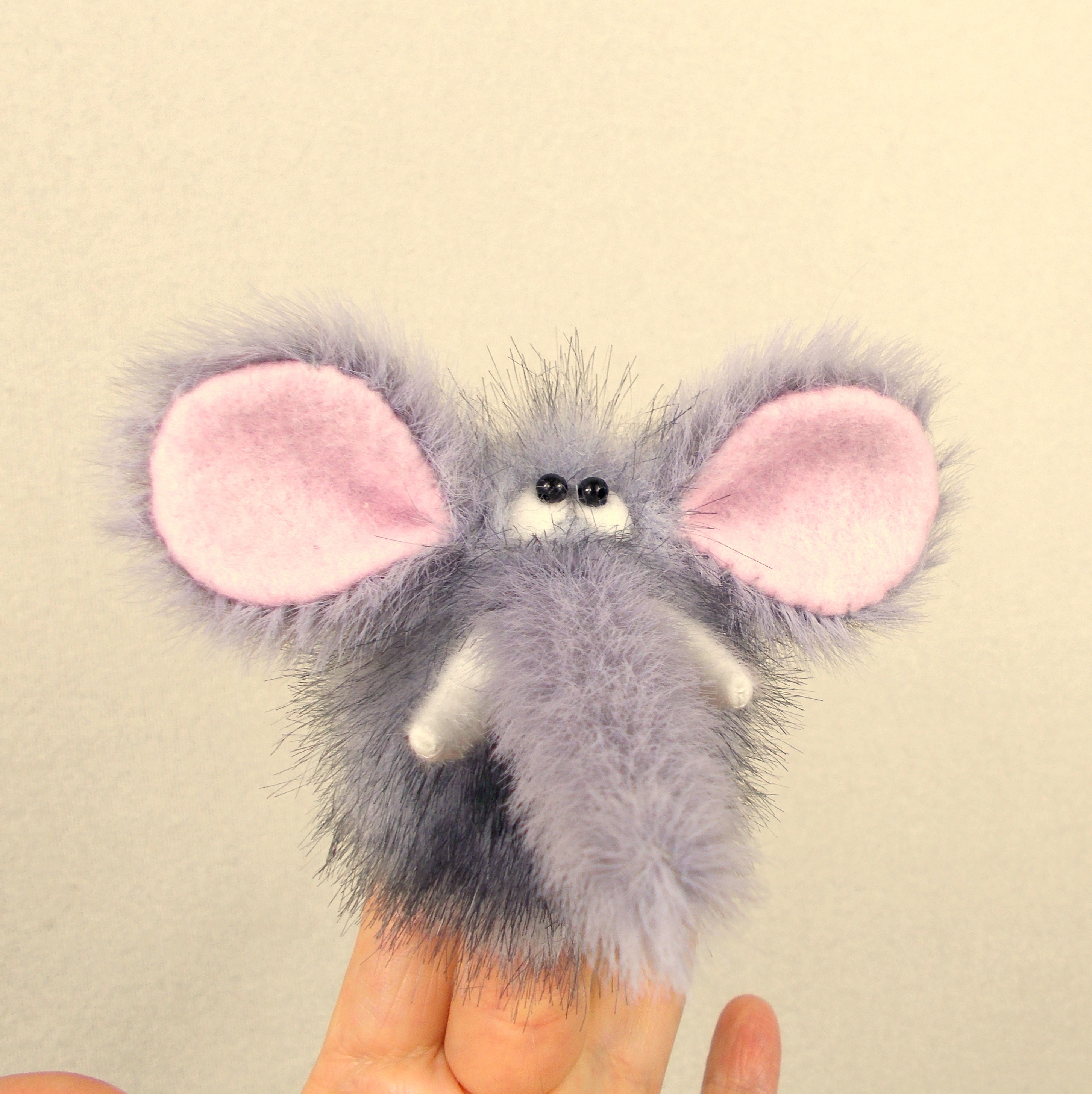 Little Elephant Finger Puppet for Puppet Show. Finger Theater. - Etsy
