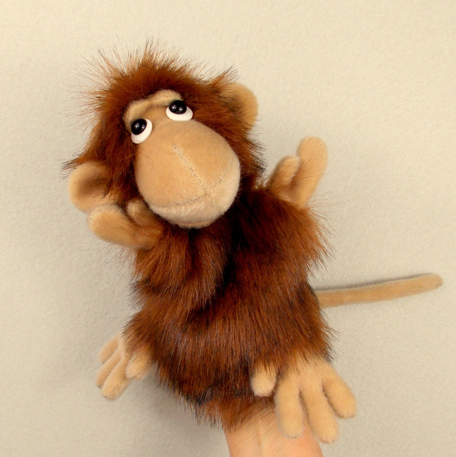 Little Red Monkey Hand Puppet for Little Hands. Children's - Etsy