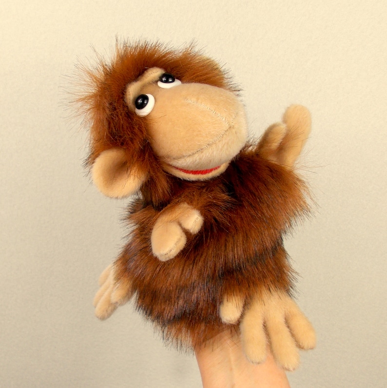 Little Red Monkey Hand Puppet for Little Hands. Children's - Etsy