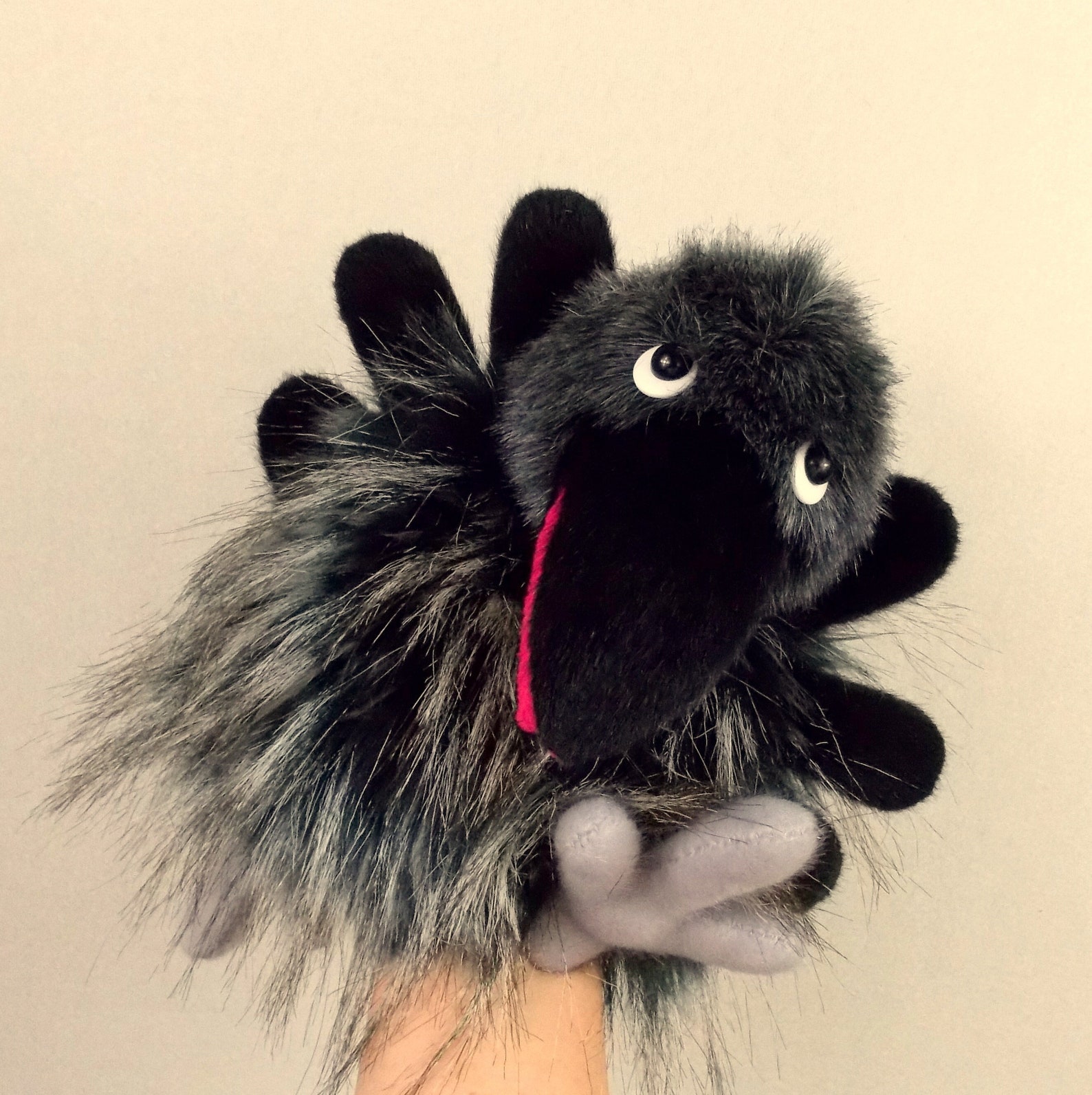 Funny Crow Hand Puppet for Children. Glove Puppet Bird. Plush - Etsy