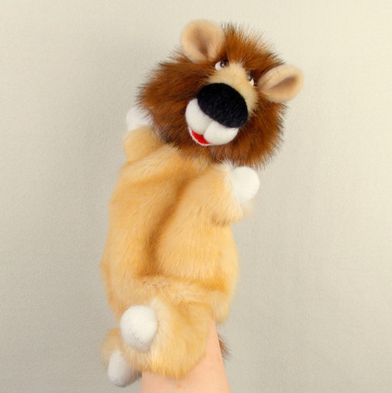 Hand Puppet Lion for Home Puppet Theater. Marionette Lion. - Etsy