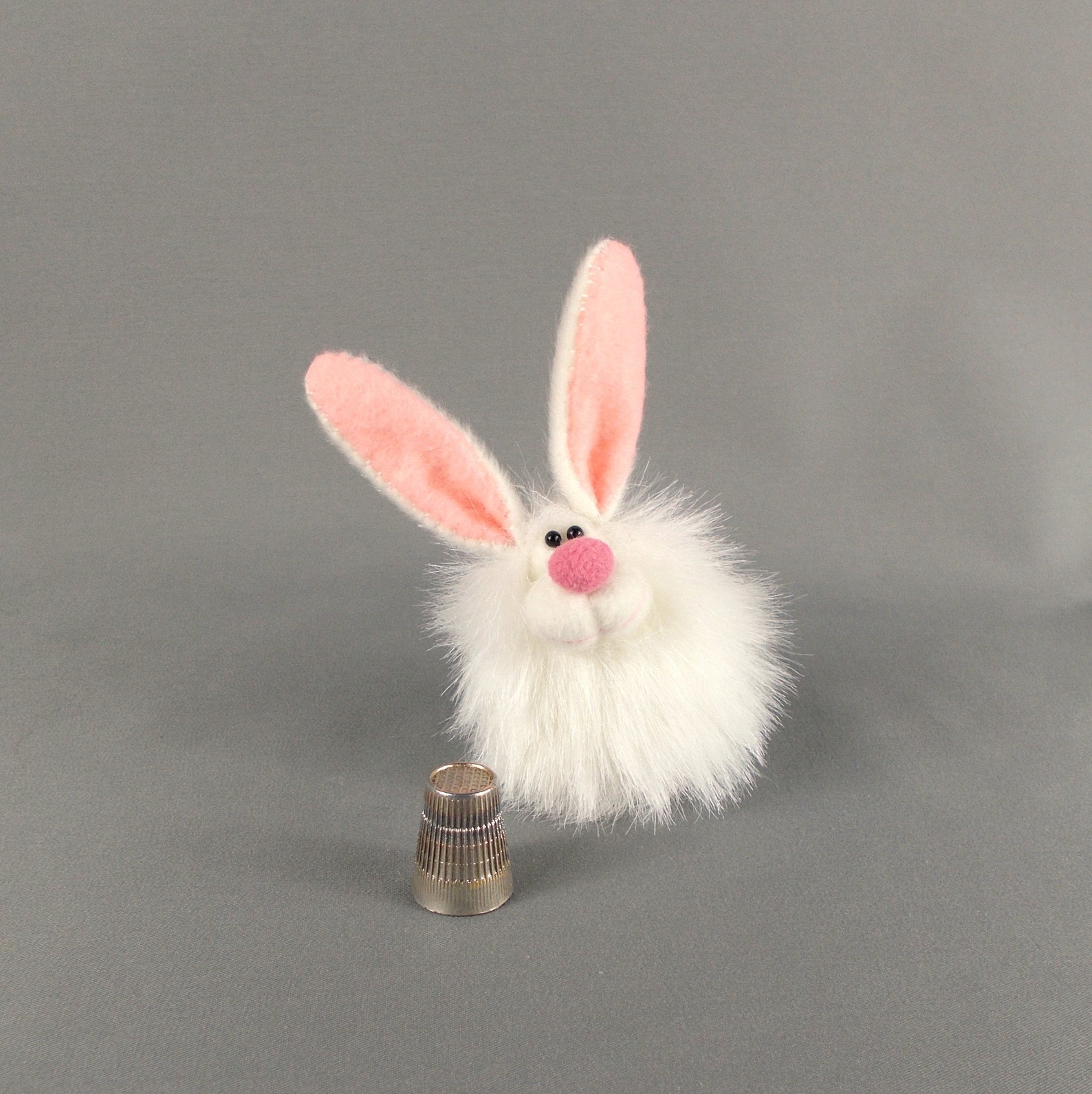 White Bunny Finger Puppet. Finger Puppet Theater. Little Soft | Etsy