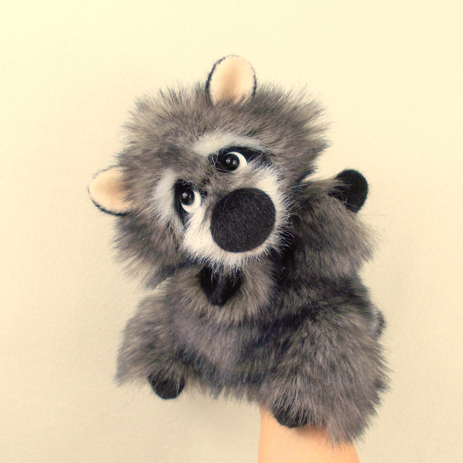 Baby Raccoon Hand Puppet for Home Children's Theater. for - Etsy