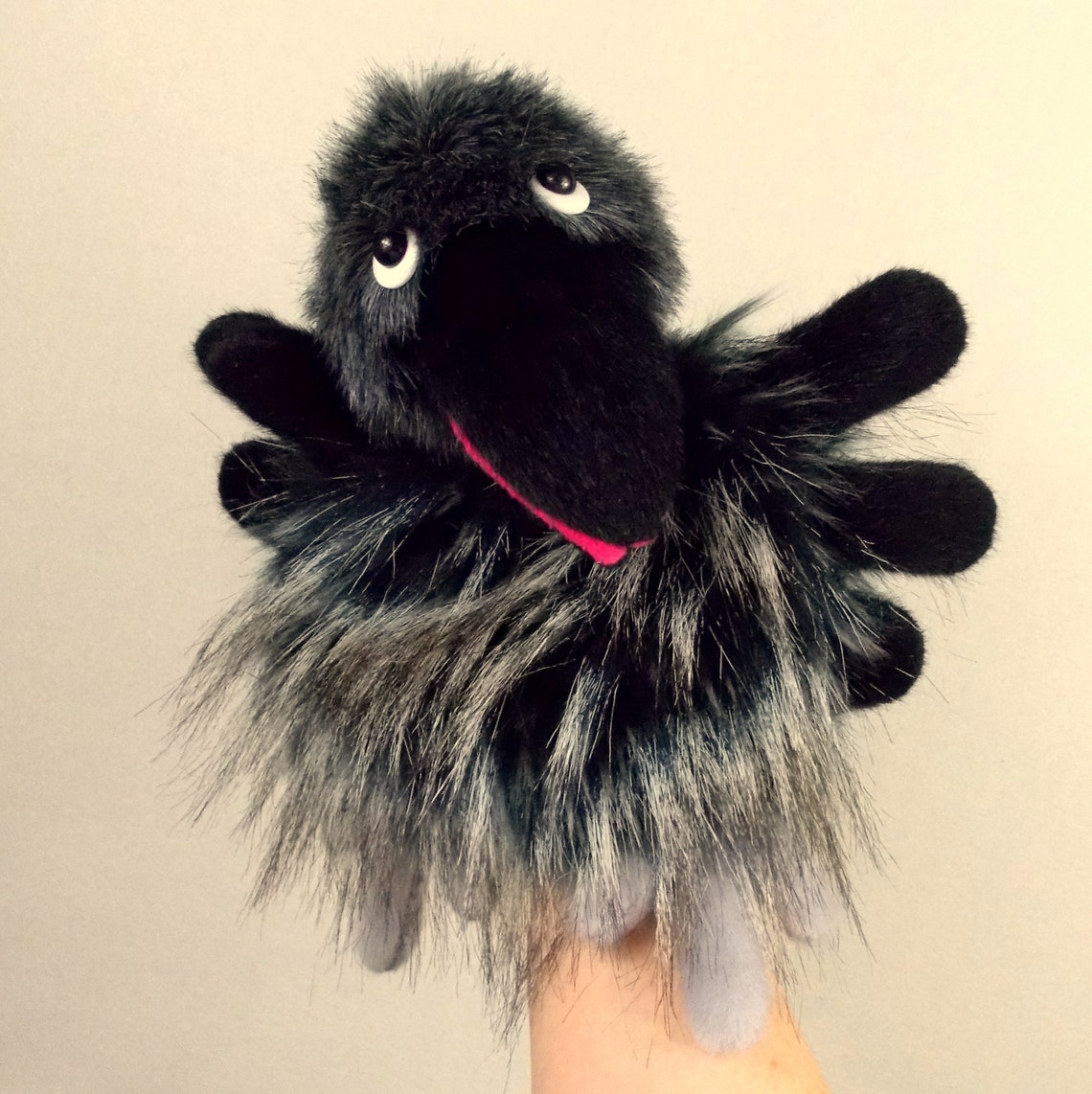 Funny Crow Hand Puppet for Children. Glove Puppet Bird. Plush - Etsy