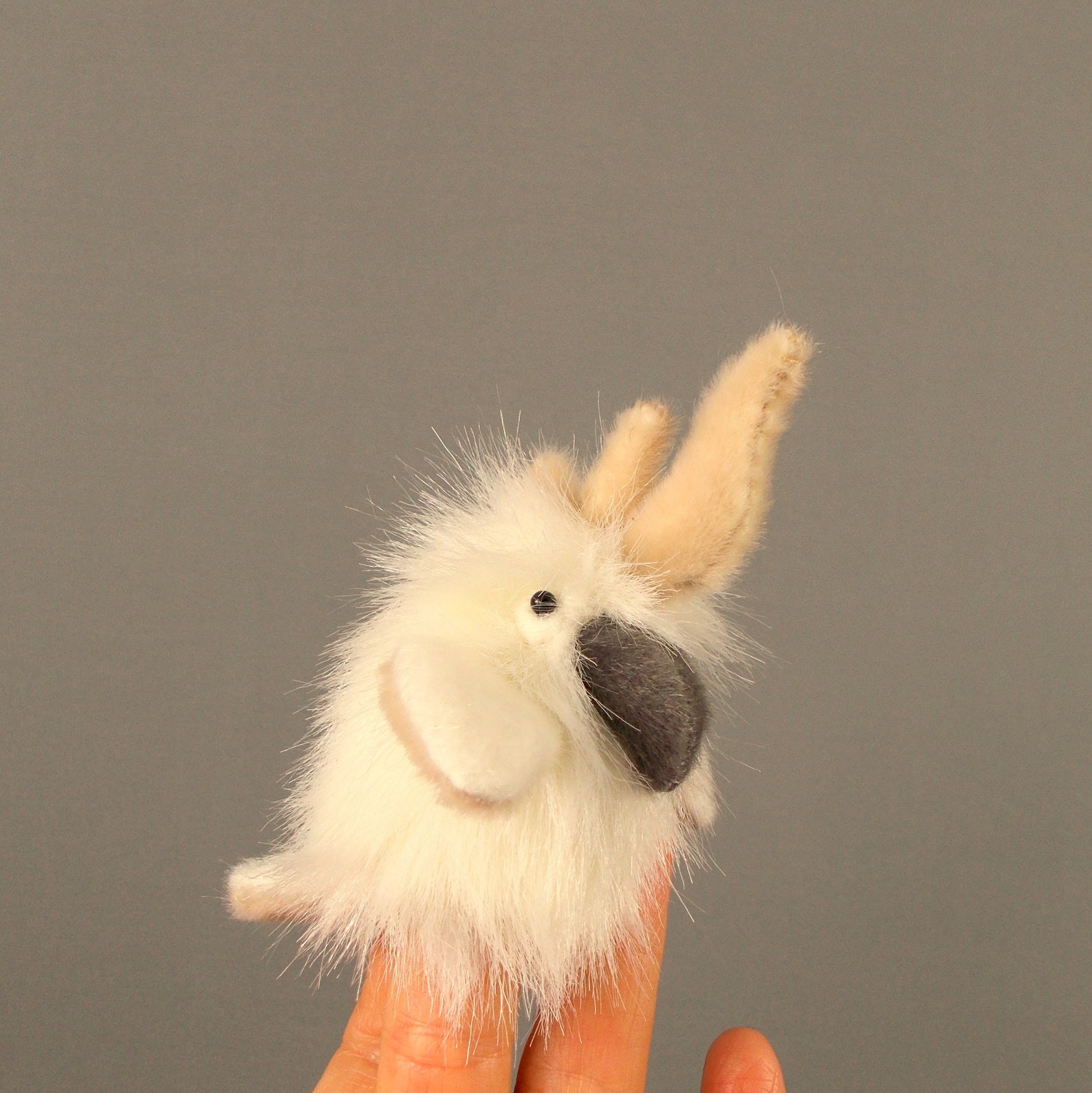 Tiny Cockatoo Finger Puppet Little Plush Parrot. Finger - Etsy