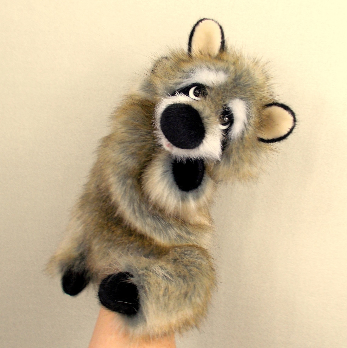 Raccoon Reddish Hand Puppet. Funny Raccoon for Home Puppet - Etsy