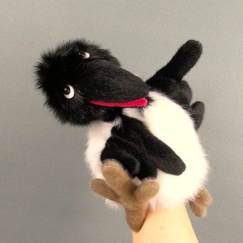 Funny Crow Hand Puppet for Children. Glove Puppet Bird. Plush | Etsy