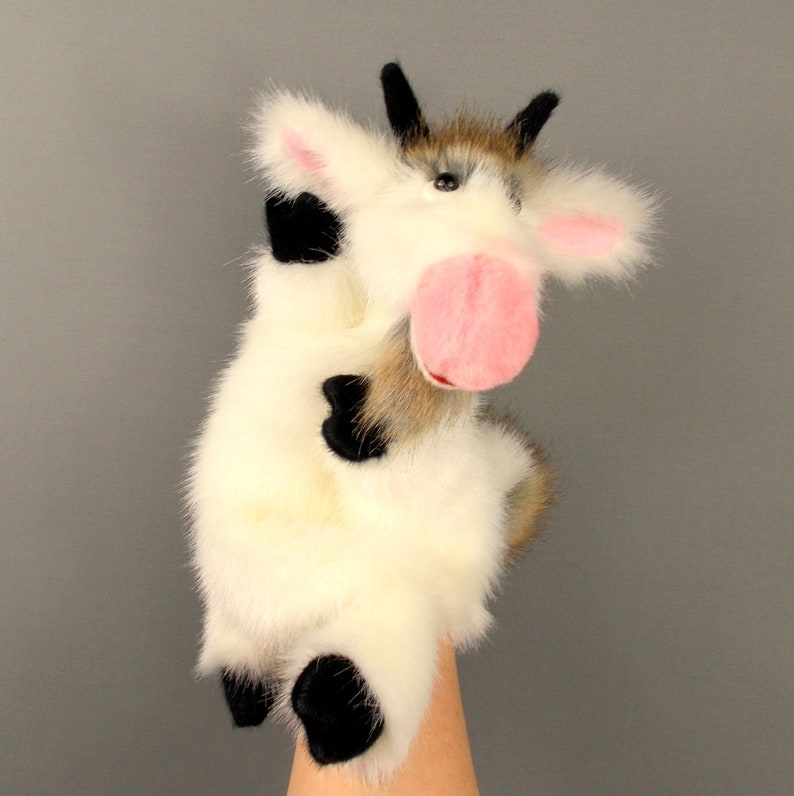 White Goat Hand Puppet for Children's Home Theater. - Etsy