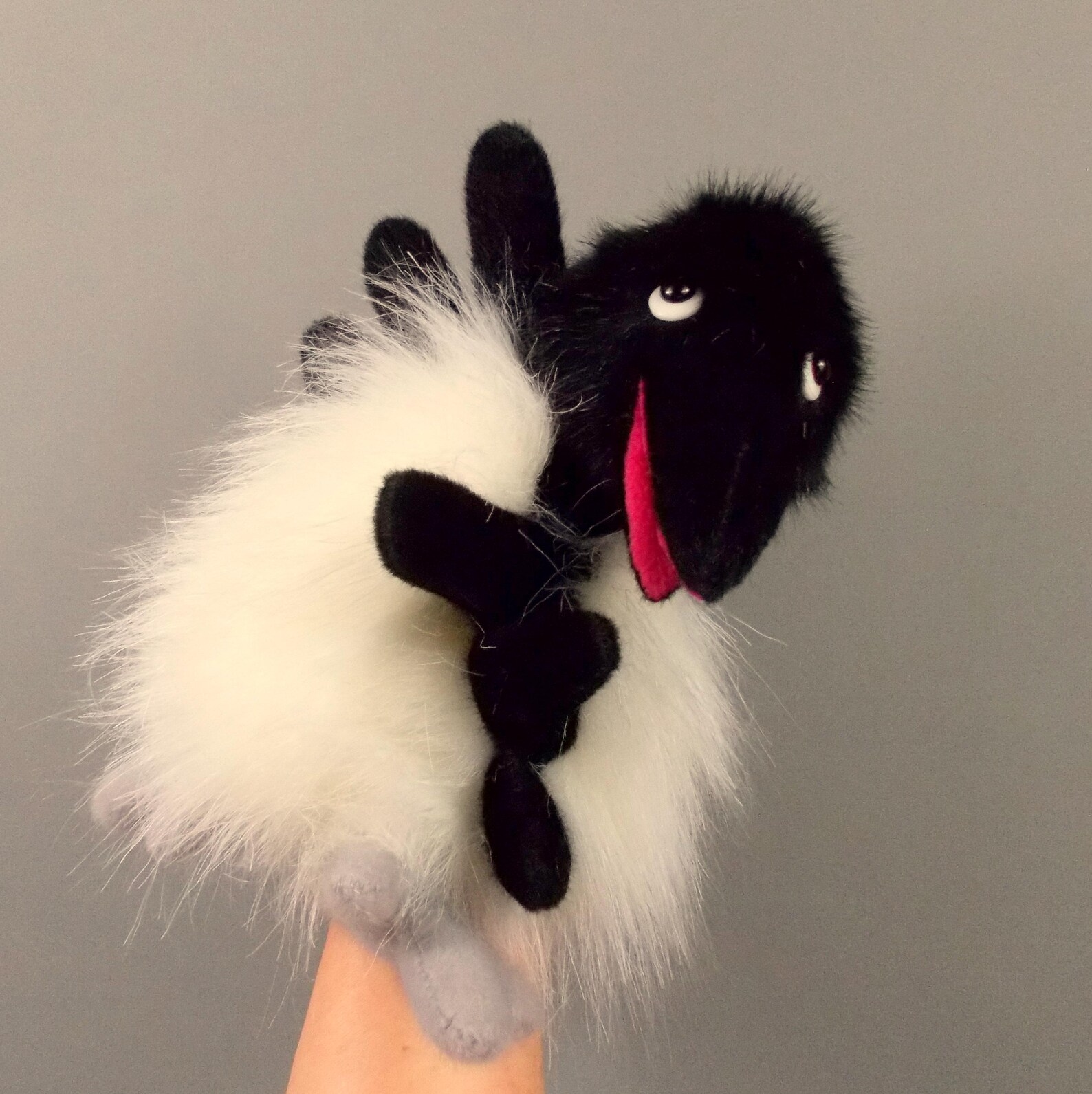 Magpie Puppet for Children. Plush Hand Puppet Magpie. Bibabo Toy. Glove ...
