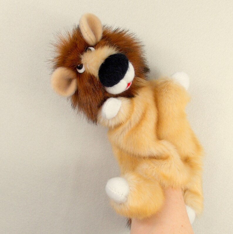 Hand Puppet Lion for Home Puppet Theater. Marionette Lion. - Etsy