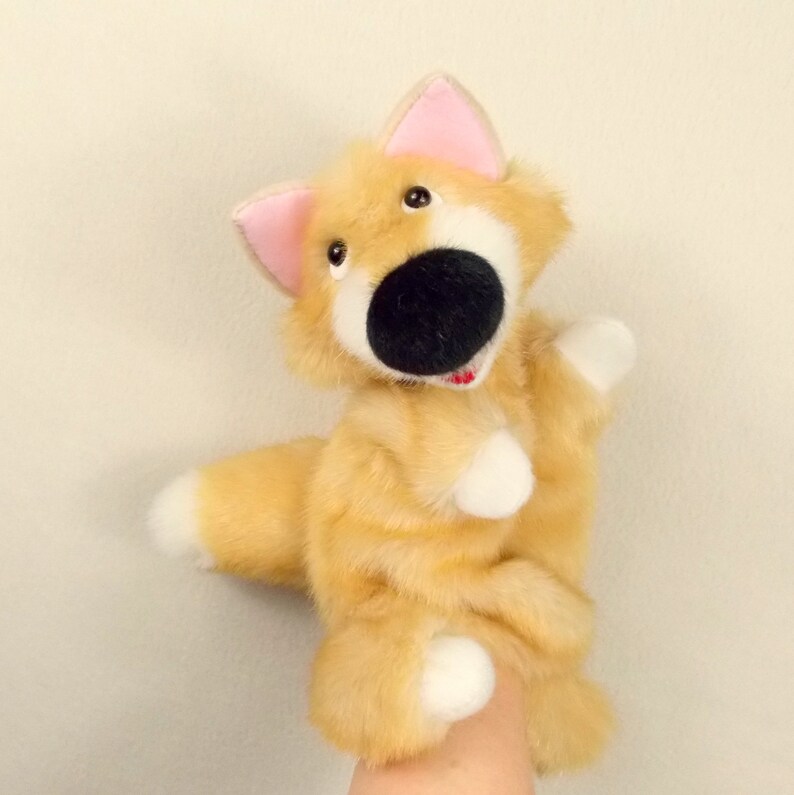 Fox Hand Puppet of Faux Fur. Marionette for Children's | Etsy