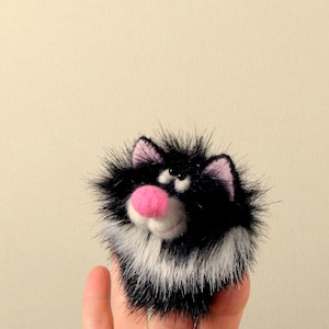 Petite Black Cat Finger Puppet. Finger Puppet Theater. Plush Black ...