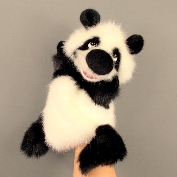Panda Hand Puppet for Children's Theater. Animal Faux Fur - Etsy