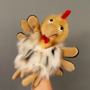 Hand Puppet Chicken for Children's Home Puppet Theater. Plush Bird ...