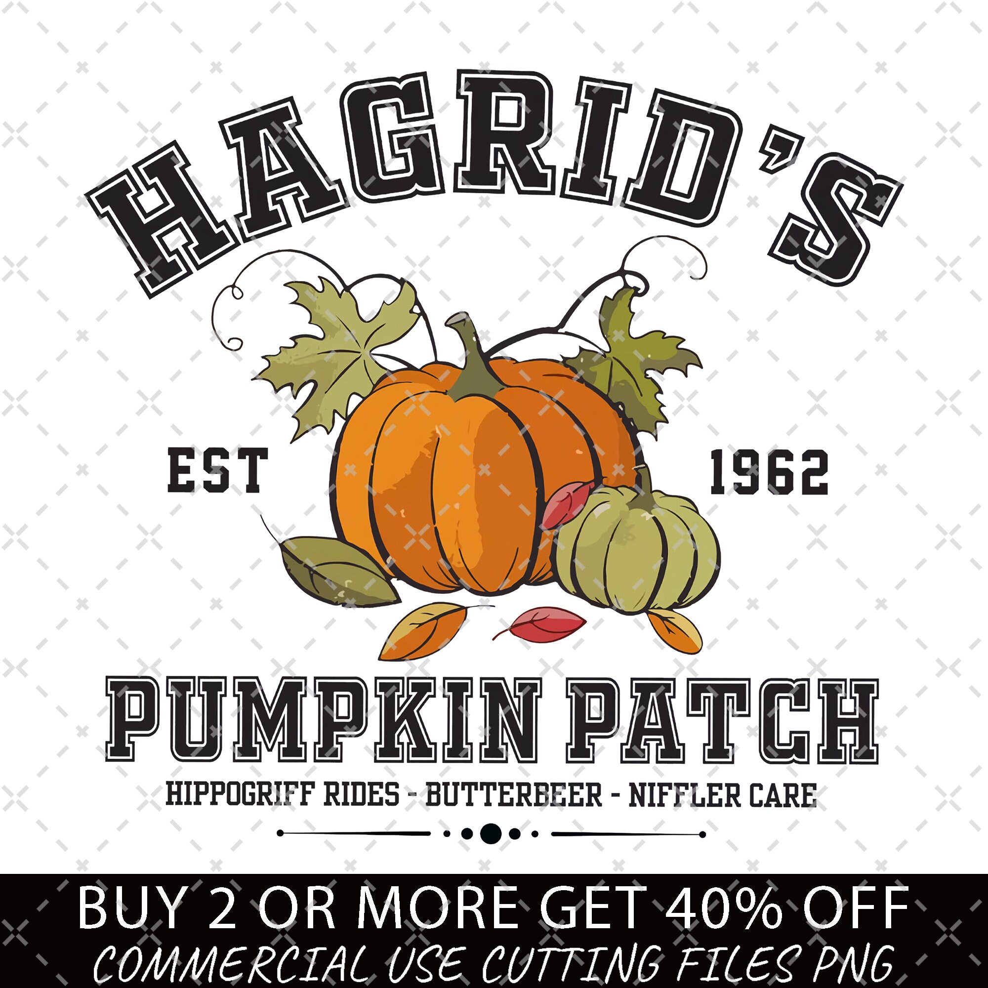 Hagrid's Pumpkin Patch Png, Wizard Png, HP Fan Gift, Potterhead Gift ...