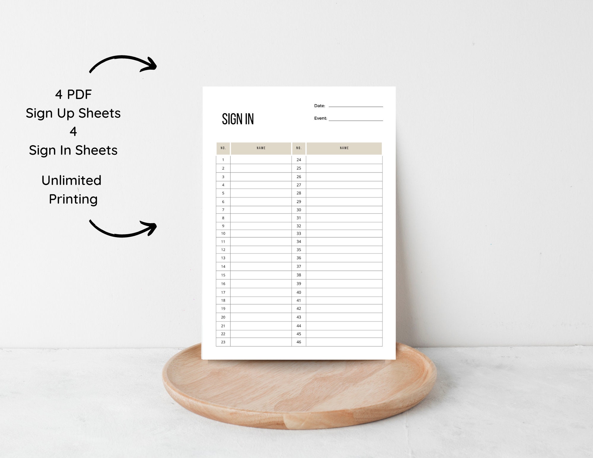Sign up Sheet Printable | Sign in Sheet Printable | 8 PDF Files ...
