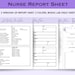 Nurse Brain Report Sheet Printables, Includes Lab Values - Etsy