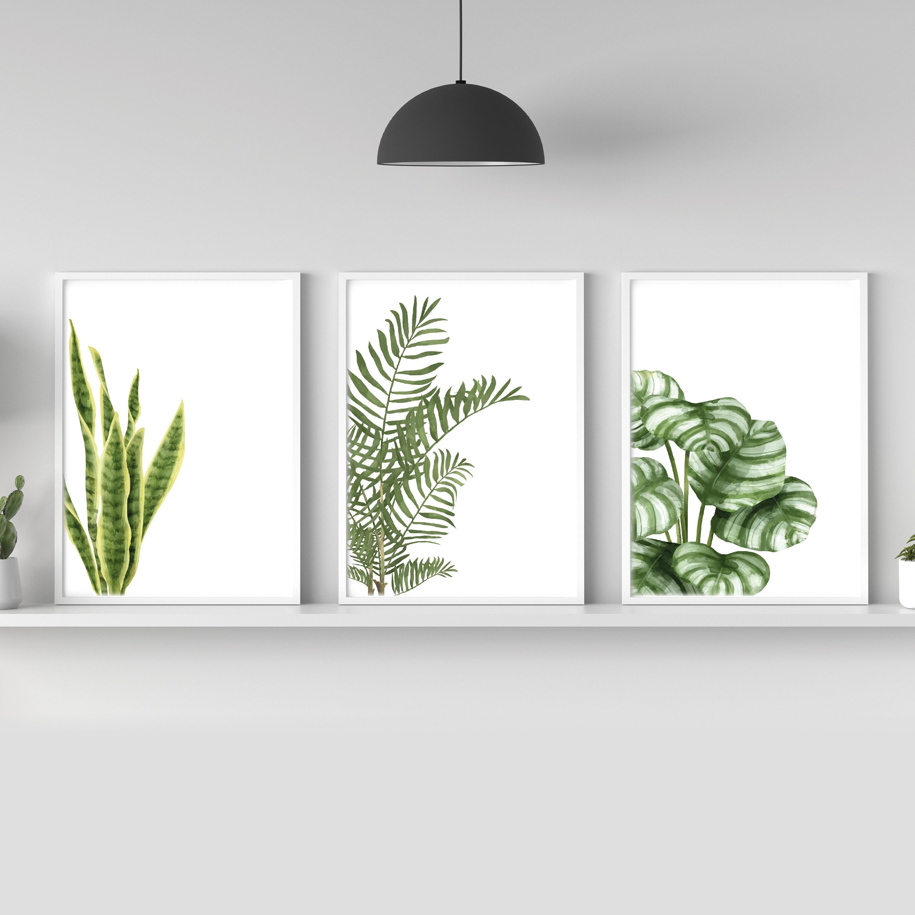 Tropical Leaf Prints Botanical Plant Prints Set of 3 Print | Etsy
