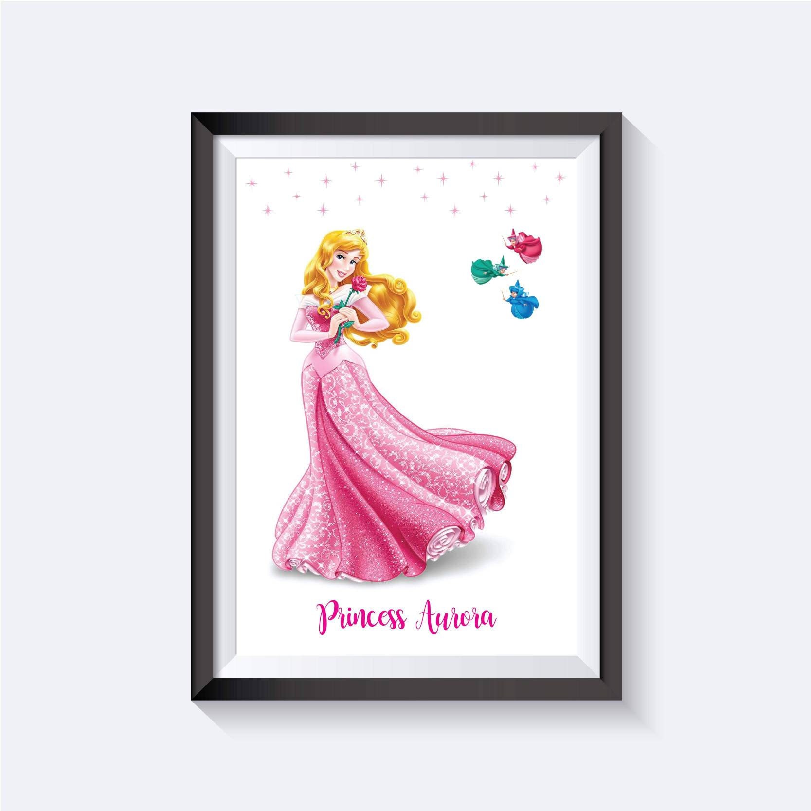 Disney Princess Prints Belle Print Cinderella Print Aurora - Etsy