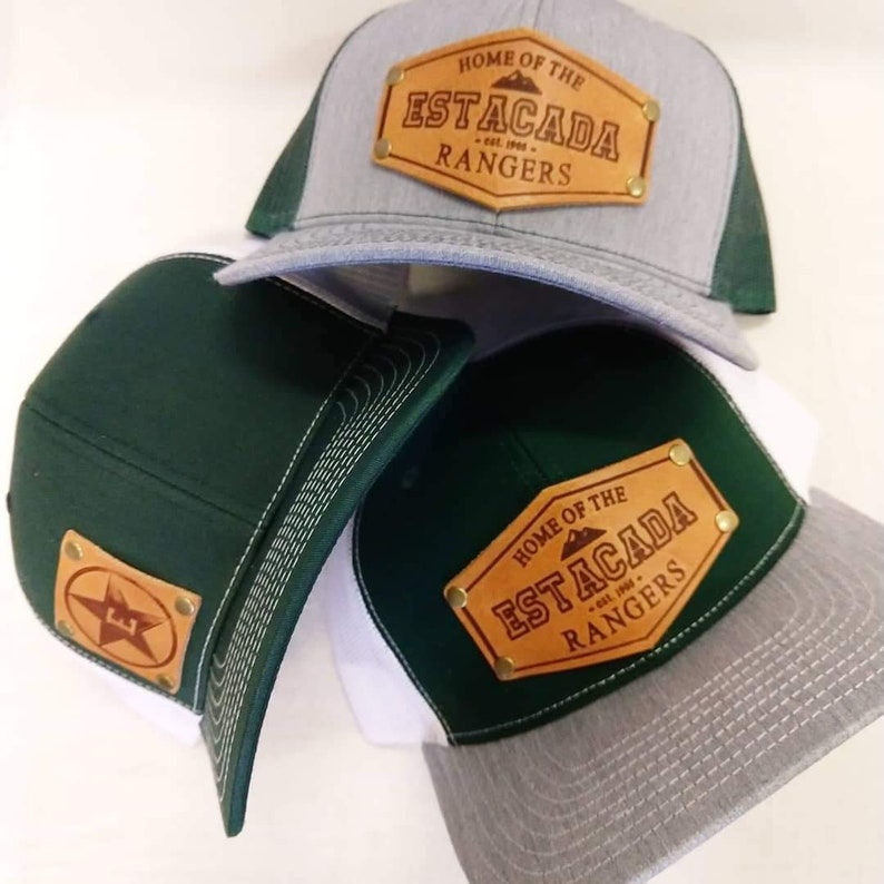 Estacada Rangers Cap Leather Patch - Etsy