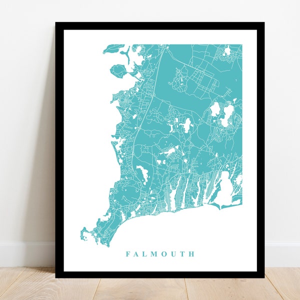 Falmouth Map Decor - Etsy