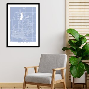 Stillwater Map Art Map Print Oklahoma Oklahoma State University Map ...