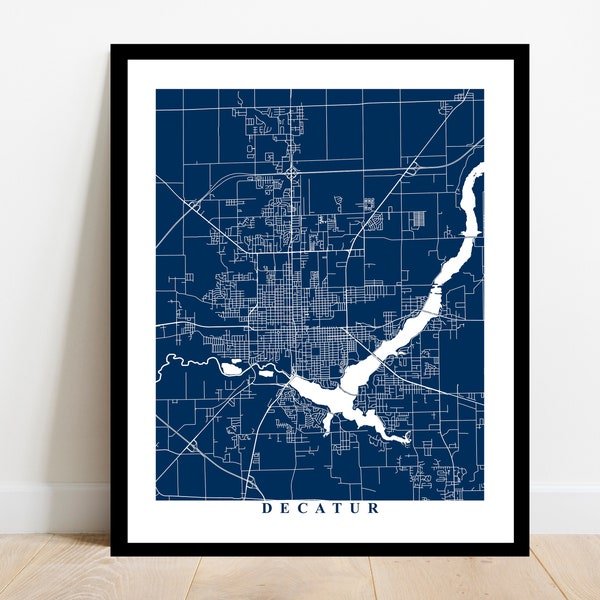 Decatur Map Print - Etsy
