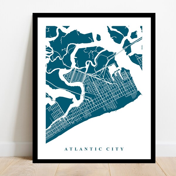 Atlantic City Map - Etsy