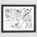 Algonquin Park Map Art City Map Illinois Office Decor - Etsy