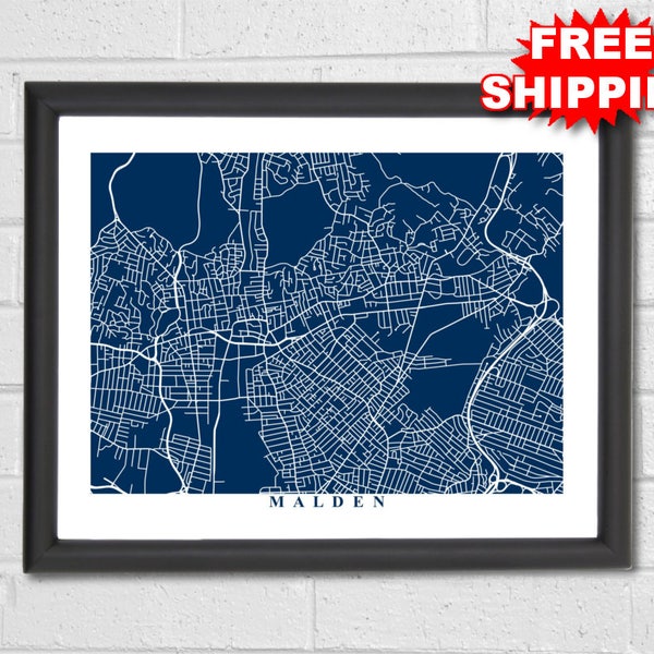 Massachusetts Map - Etsy