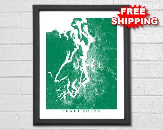 Puget Sound Cities Map