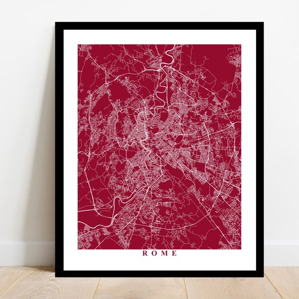 Rome Map - Etsy