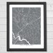 Rye Map Art City Map New York Office Decor Map Art Travel Map Print ...