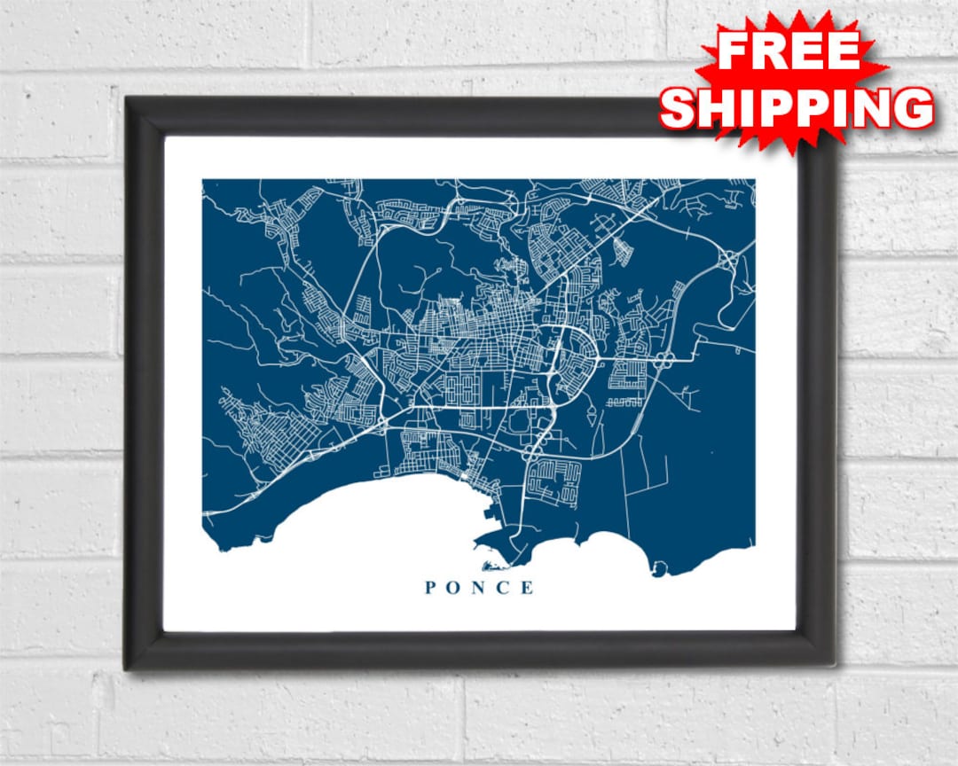 Map Of Ponce Puerto Rico