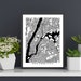 New York City Map Art Wall Art Print NYC Travel Gift - Etsy
