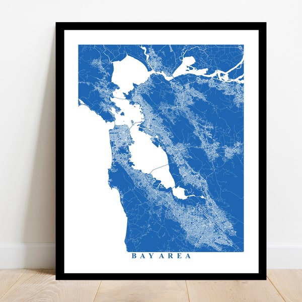 Bay Area Map Poster - Etsy