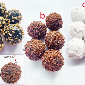 Fake Chocolate Truffle Charm for Decor - Etsy