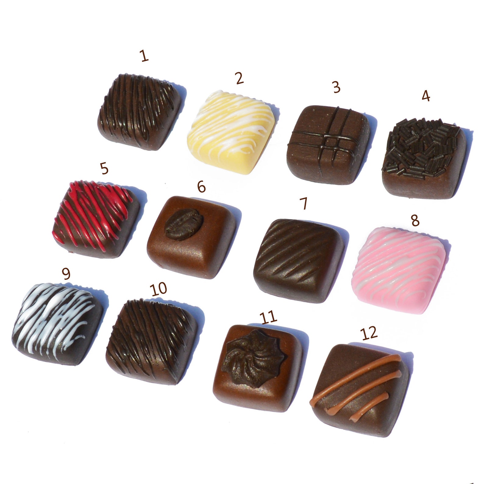 Miniature Realistic Chocolate Beads, Truffle Charm for Decor - Etsy