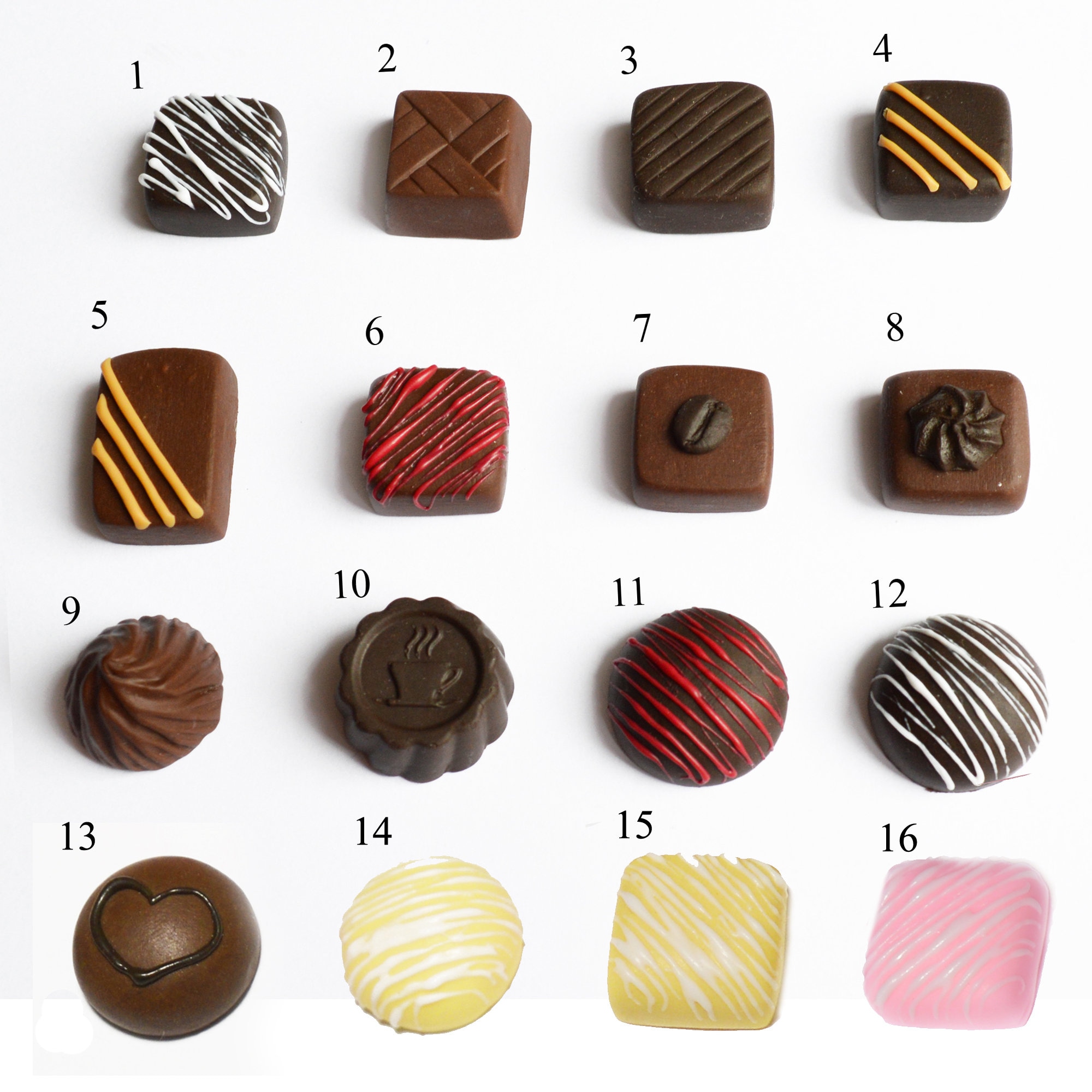 Real Size Fake Chocolates Truffle Charm for Decor - Etsy