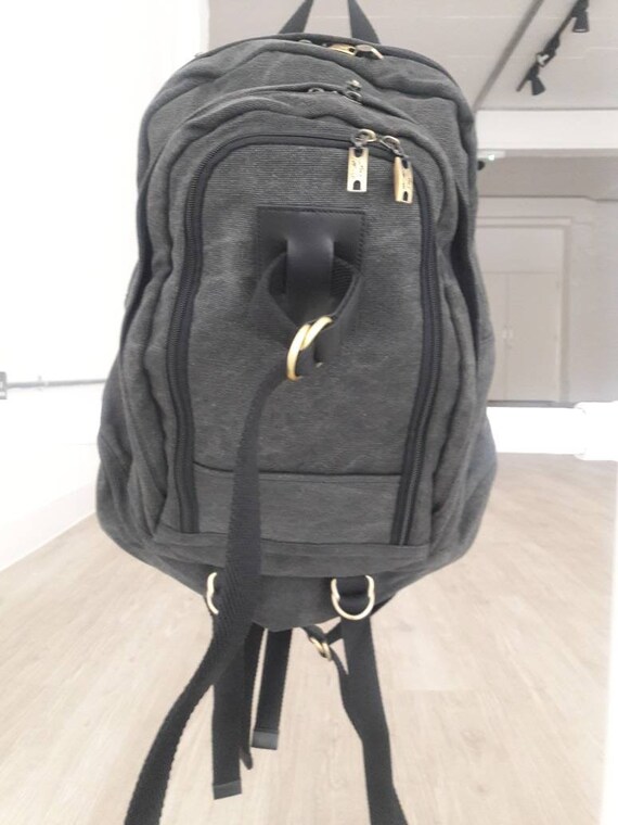 One just sold privately Backpack with (leather trims … - Gem